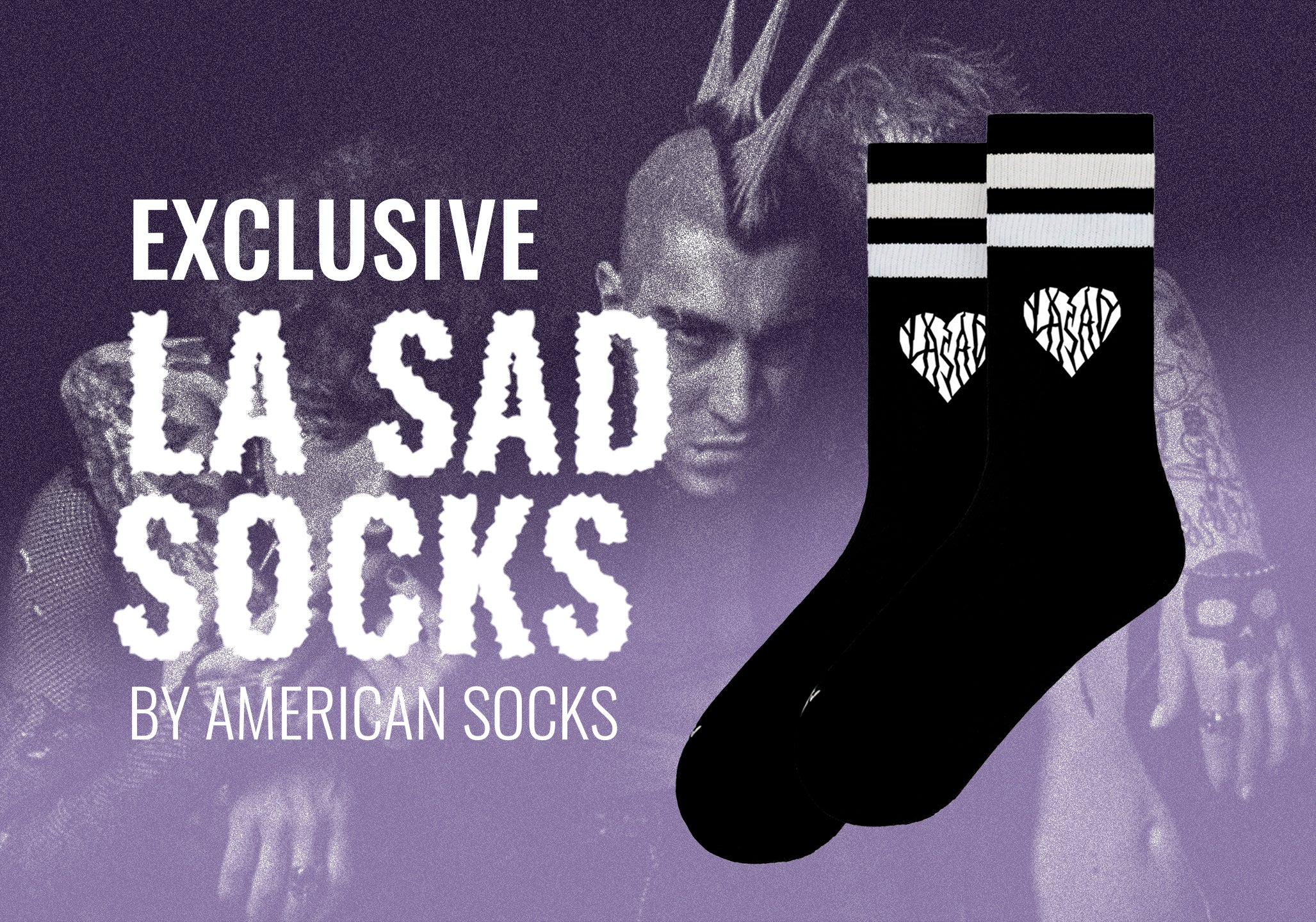 EXCLUSIVE LA SAD SOCKS💗💙💚 – AMERICAN SOCKS
