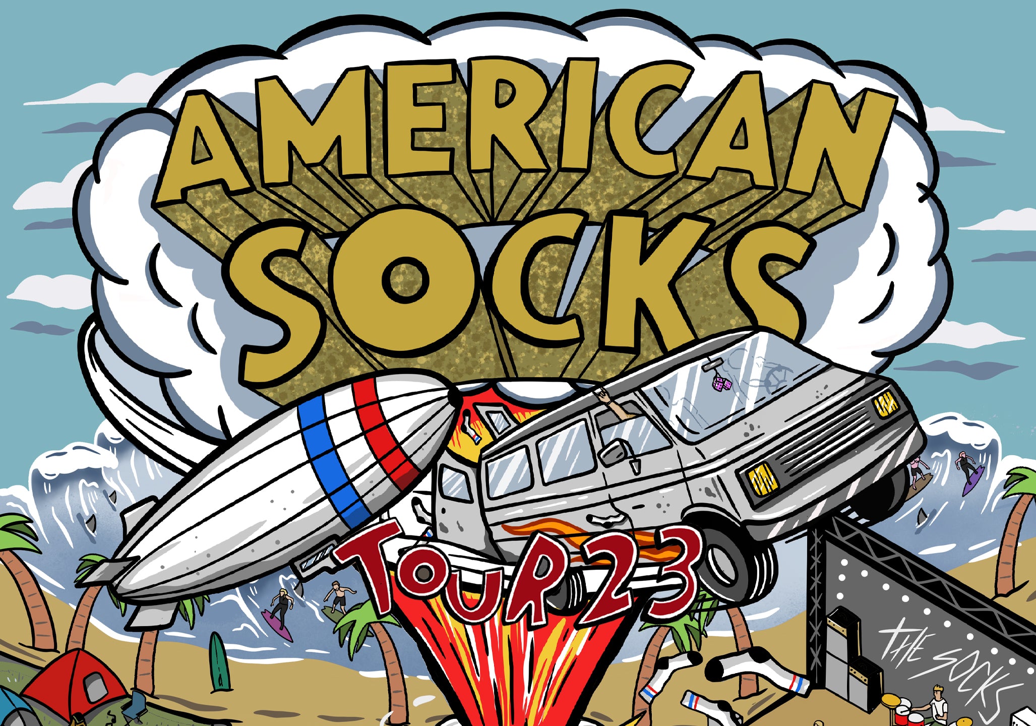 WELCOME TO PARADISE WITH THE AS TOUR 2023💥 – AMERICAN SOCKS