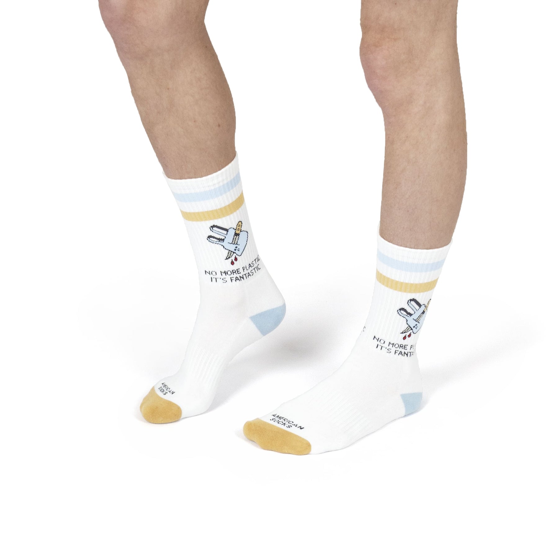 AMERICAN SOCKS | Classic Socks With Stripes | No more plastic - Mid High