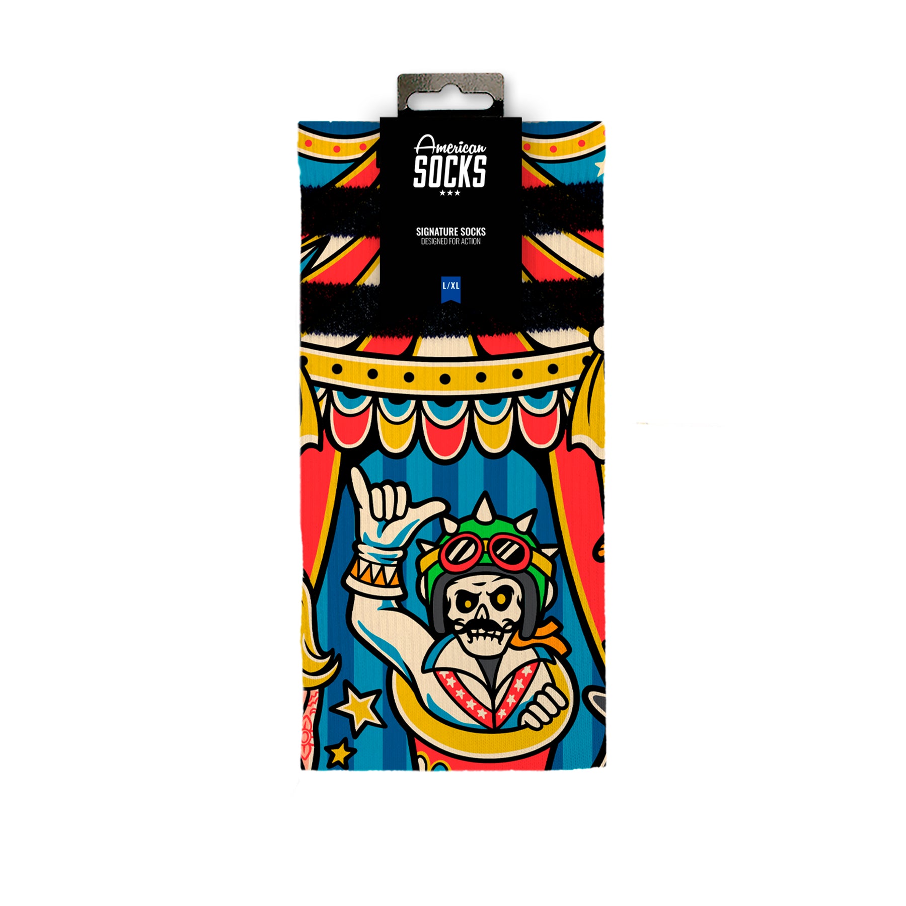 Socks with Graphics | Circus - Mid High Socks
