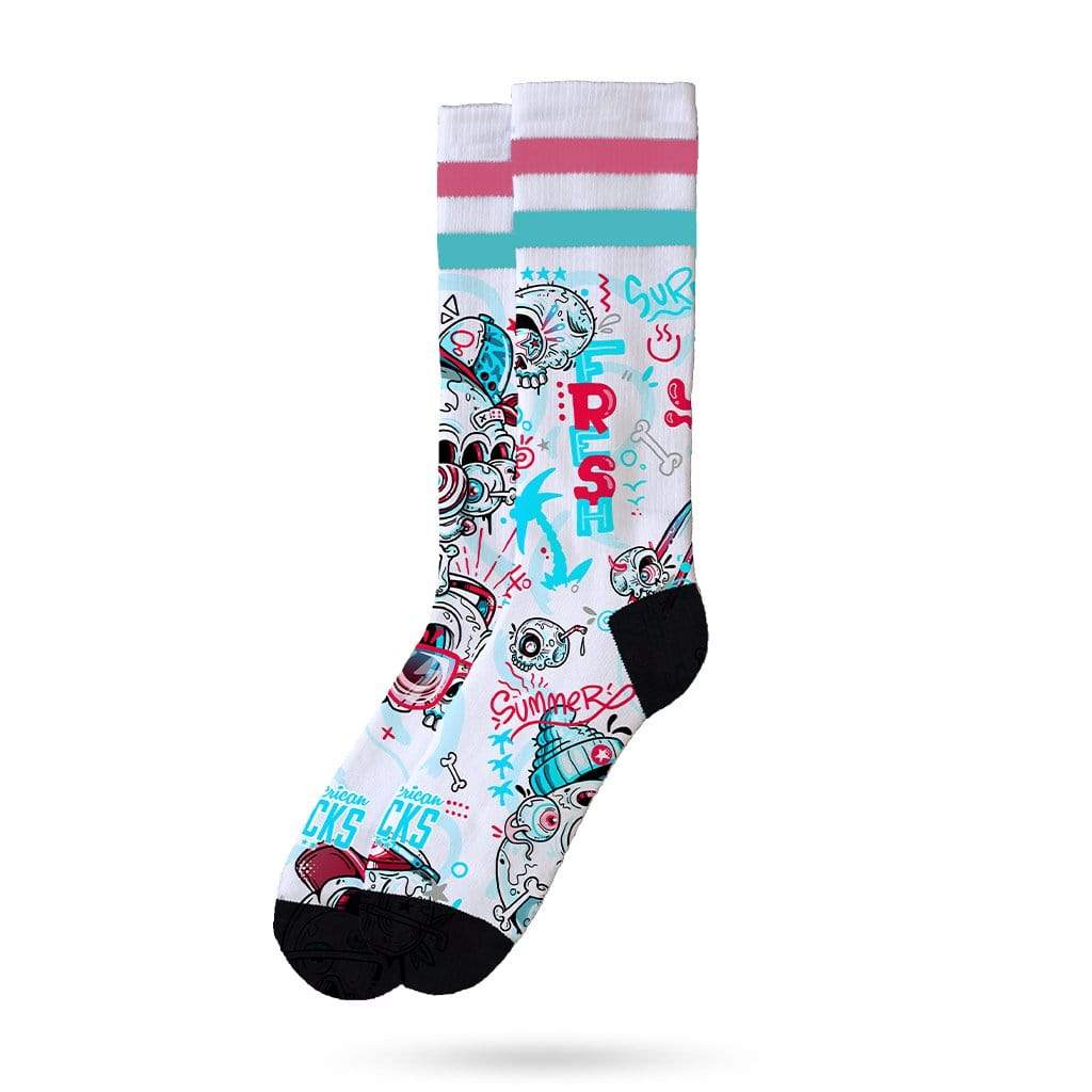 Cool Socks with Illustrations | AMERICAN SOCKS ® | Fresh - Mid High ...